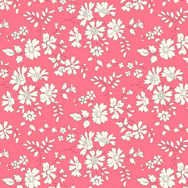 Økologisk - Capel, Varm pink (Liberty Tana Lawn®), 136 cm bredt – CPHquilt